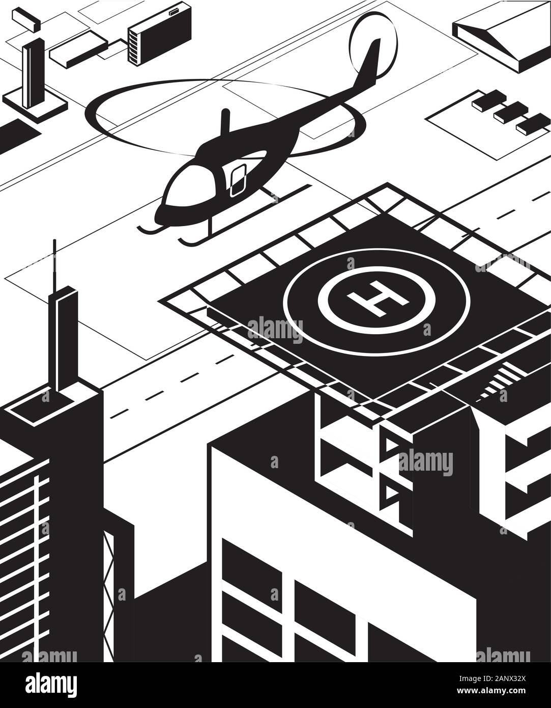 Helideck Stock Vector Images - Alamy