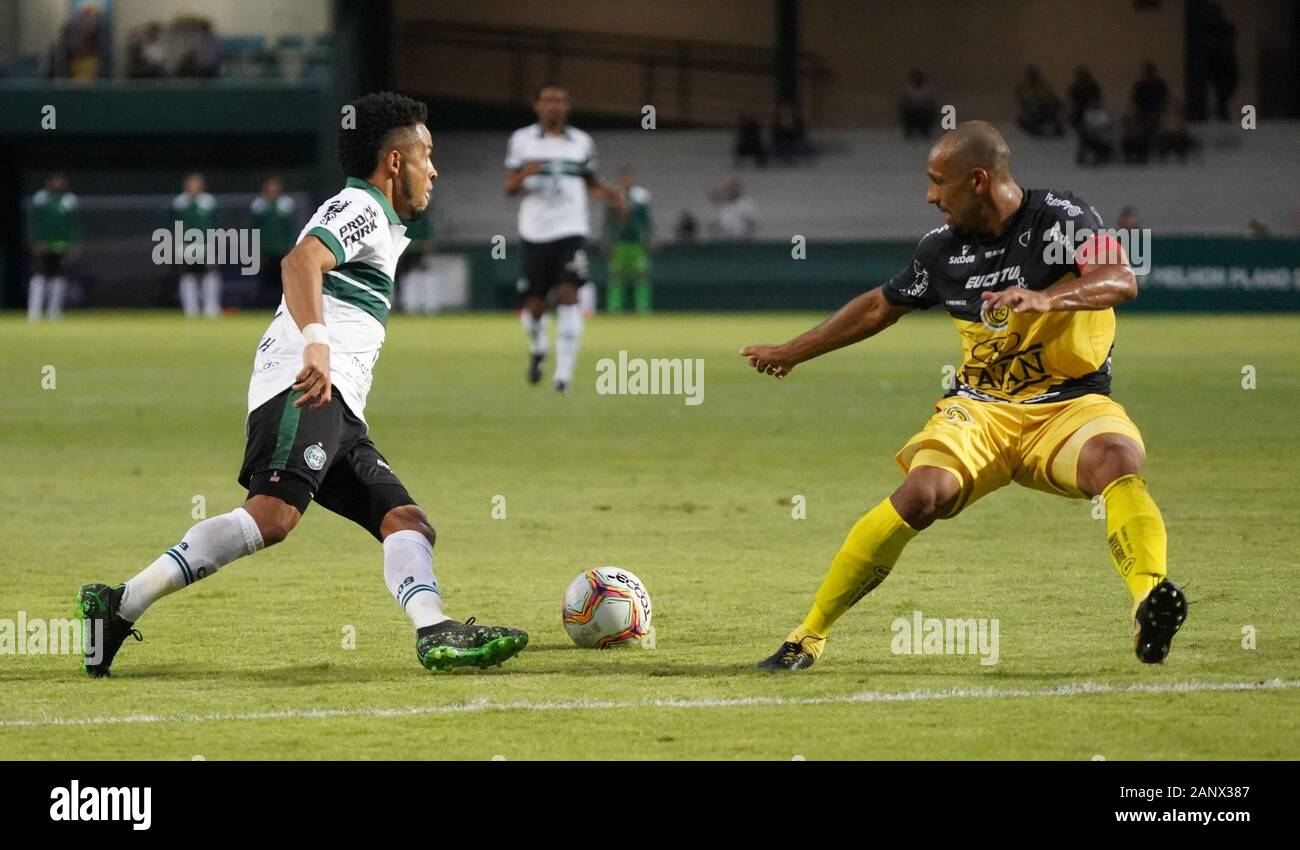 Curitiba, Brazil. 19th Jan, 2020. Rafinha on the right during Coritiba ...