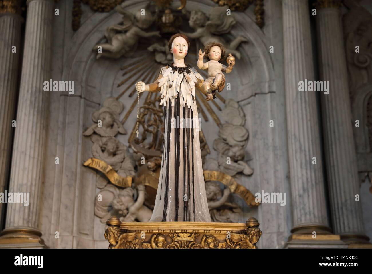 In St Andrew's Church in the fashion district of Antwerp, the Virgin ...