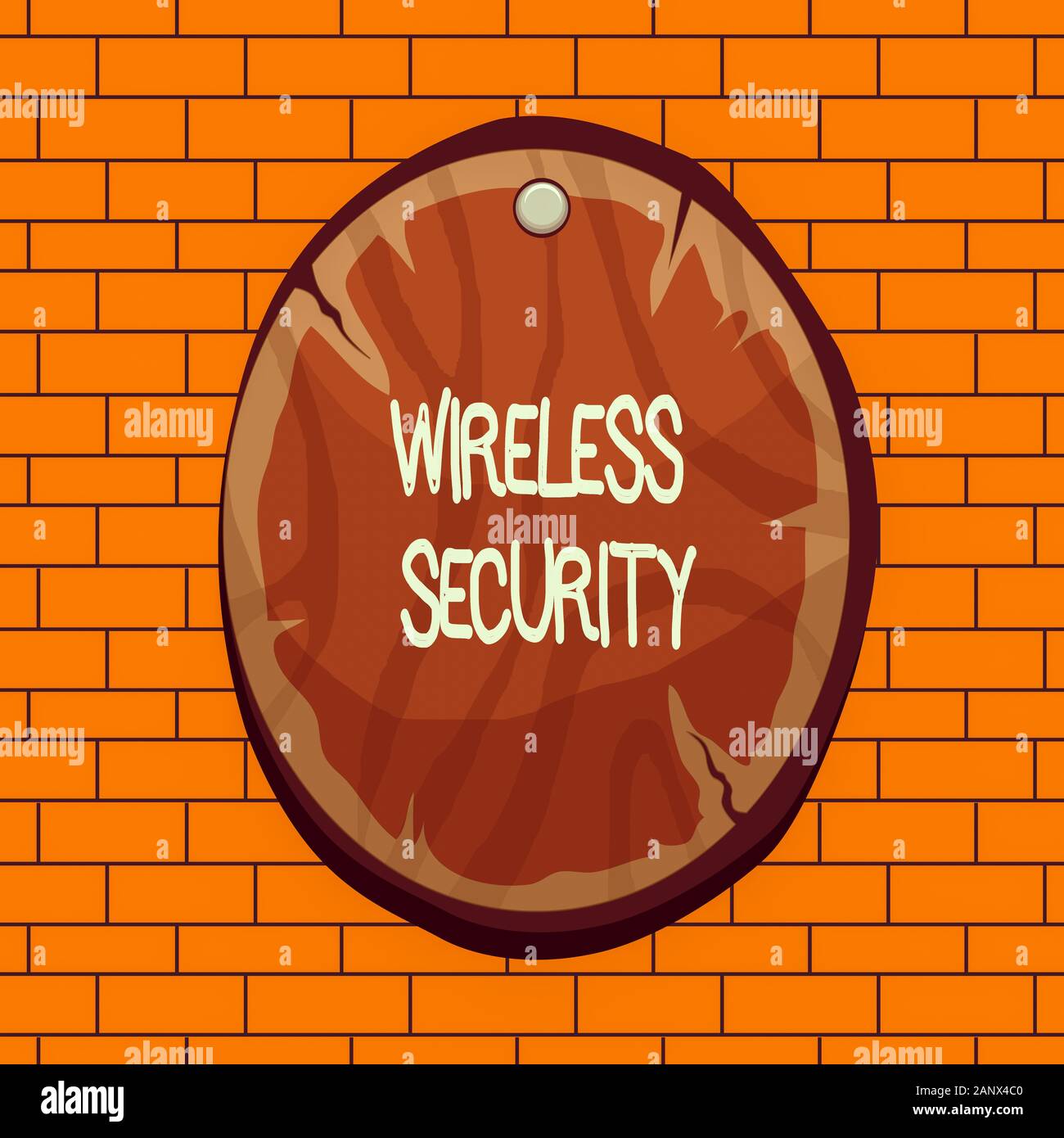 Text sign showing Wireless Security. Business photo text prevention of ...