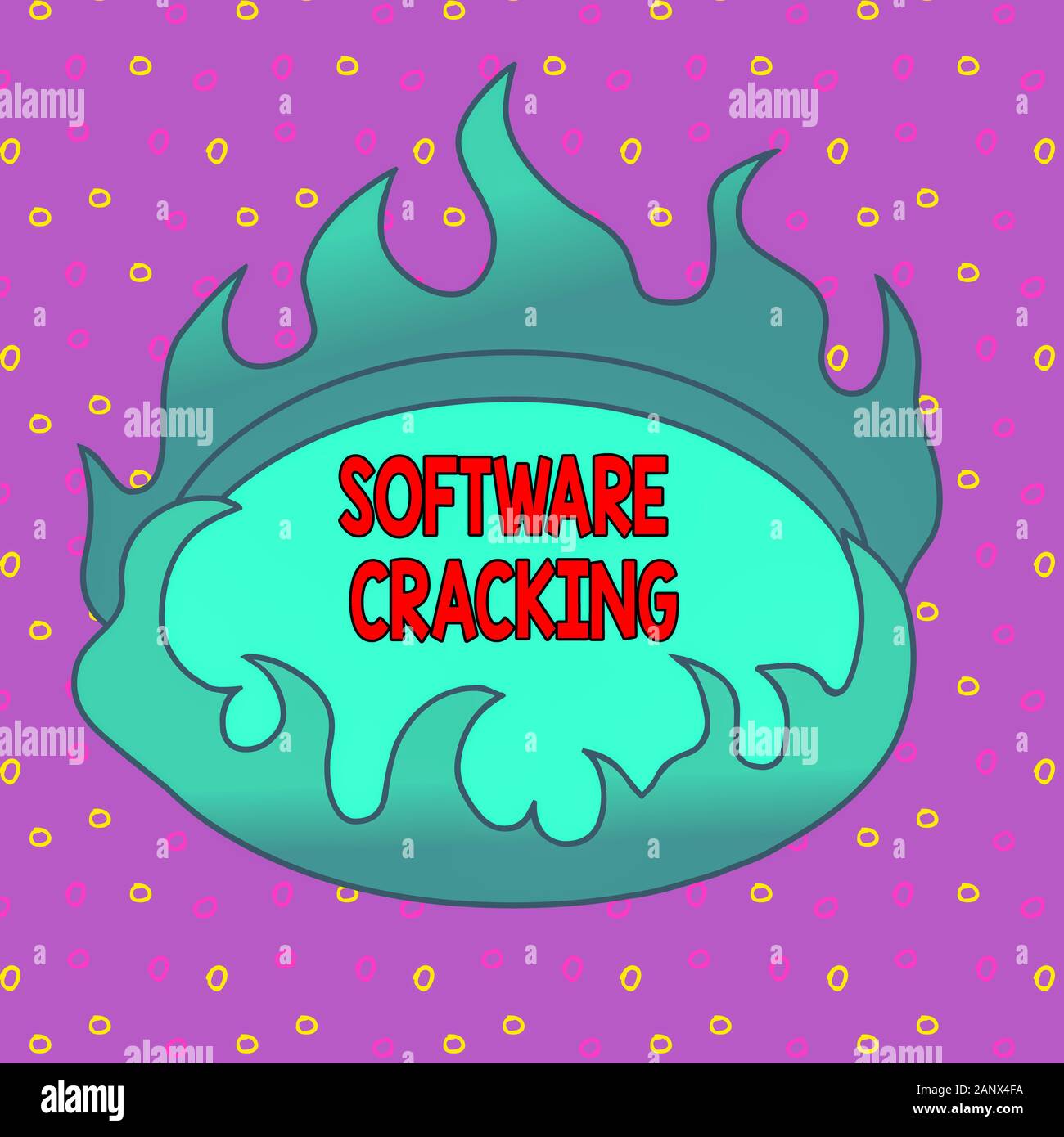 Conceptual hand writing showing Software Cracking. Concept meaning ...