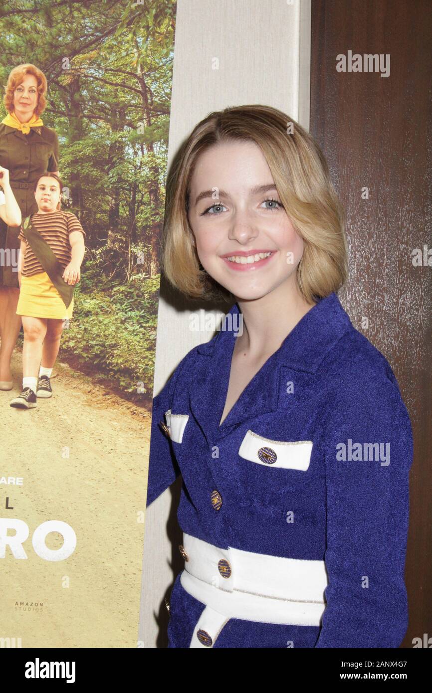 Los Angeles, USA. 13th Jan, 2020. Mckenna Grace 01/13/2020 "Troop Zero ...