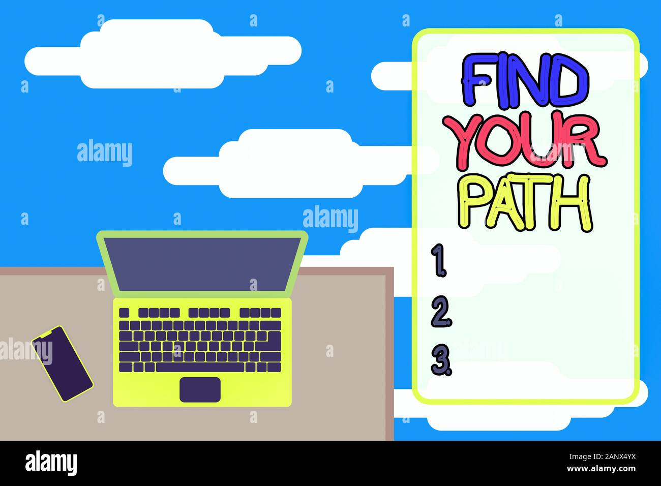 Word writing text Find Your Path. Business photo showcasing Search for ...