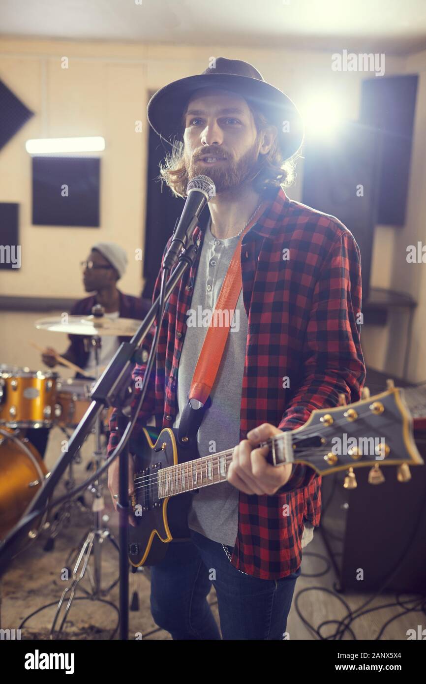 Bass guitar long haired bass guitarist hi-res stock photography and ...