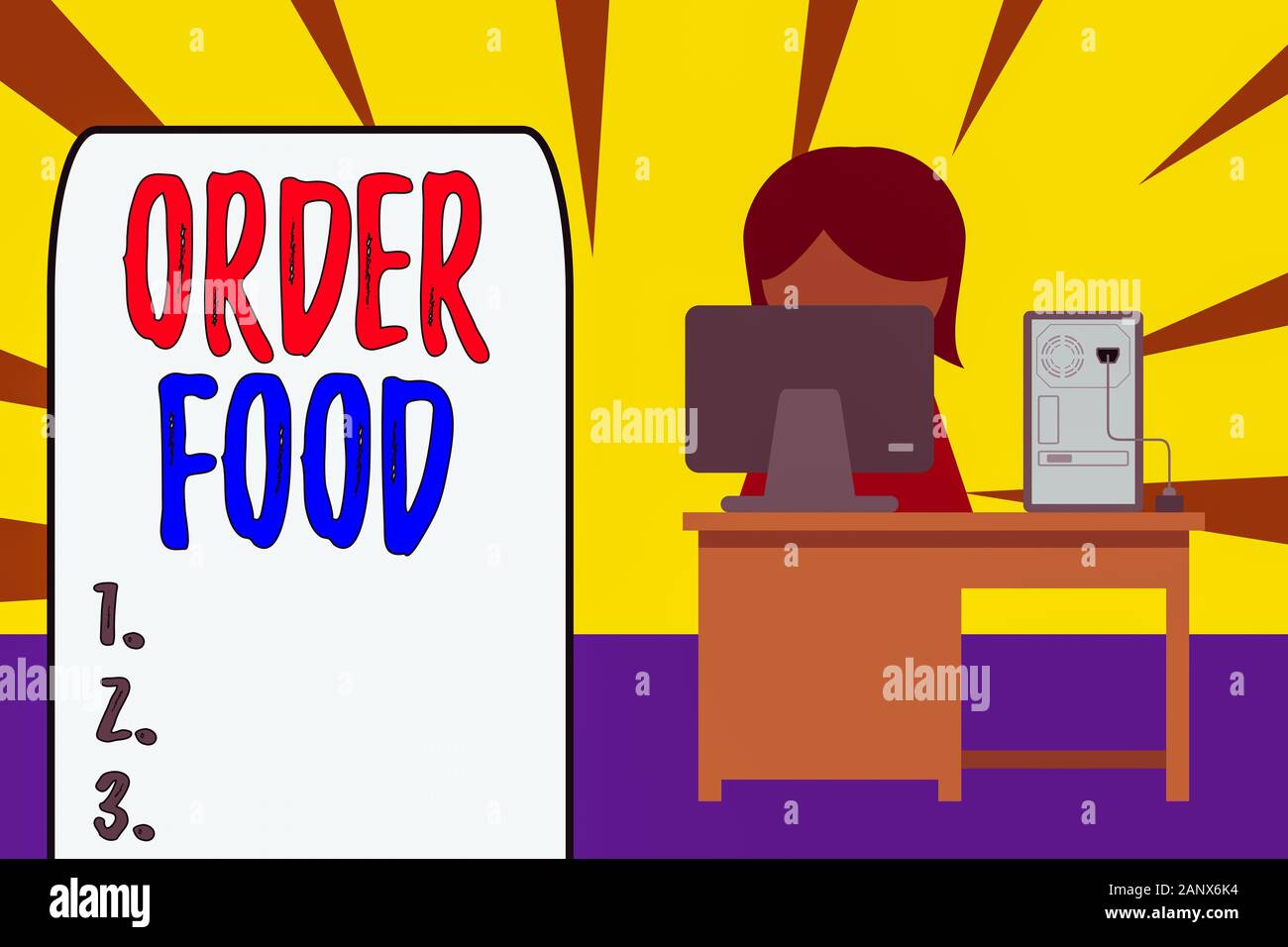 Handwriting text Order Food. Conceptual photo the process of requesting ...