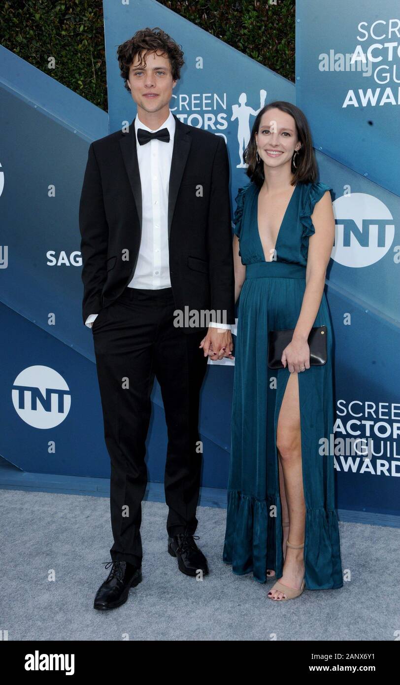 Los Angeles, CA. 19th Jan, 2020. Douglas Smith, Tricia Travis at ...