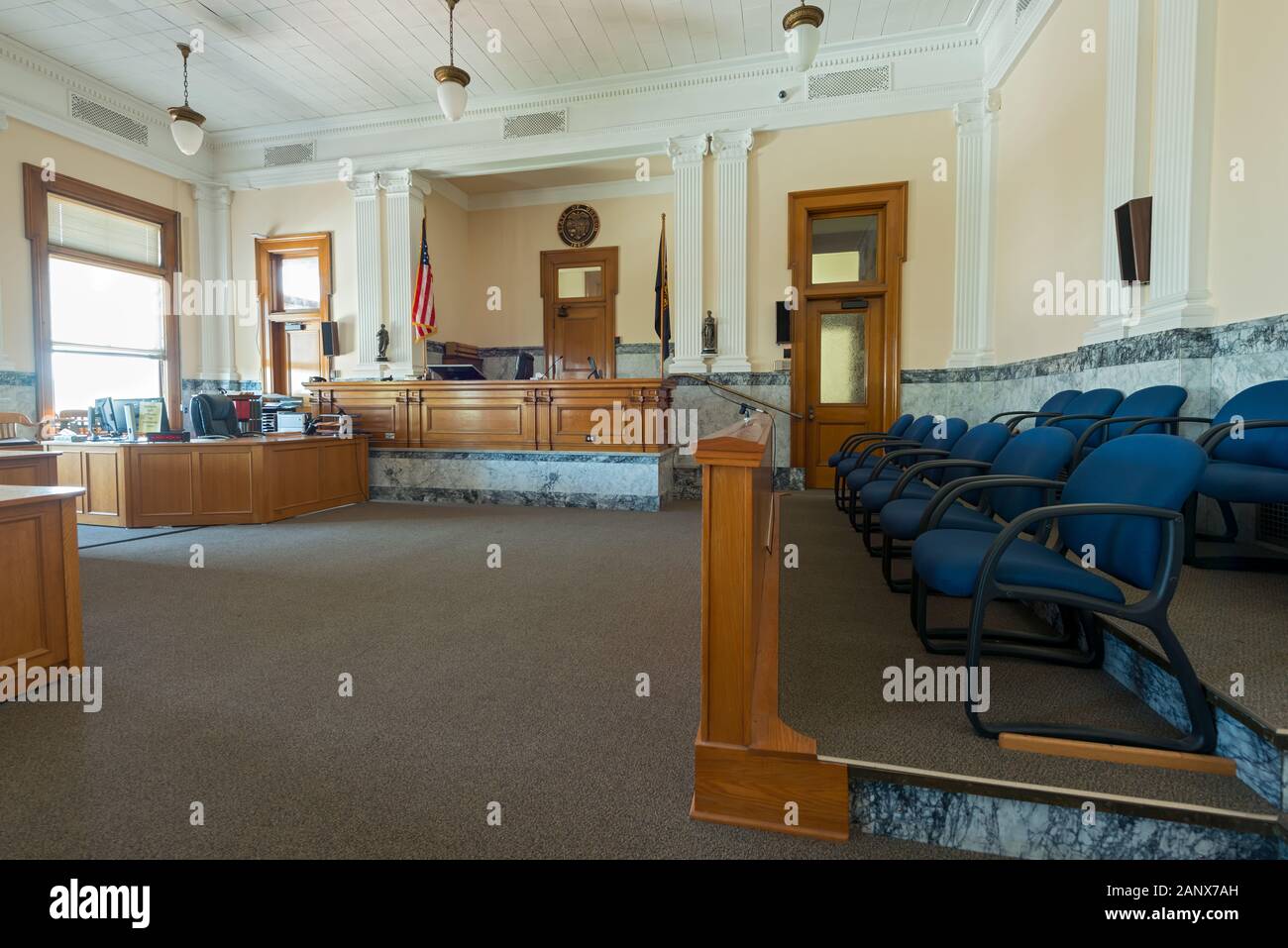 Jury box hi-res stock photography and images - Alamy