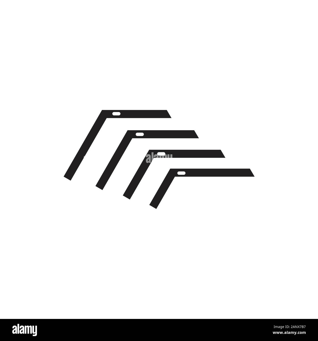 arrow stripes motion logo vector Stock Vector Image & Art - Alamy