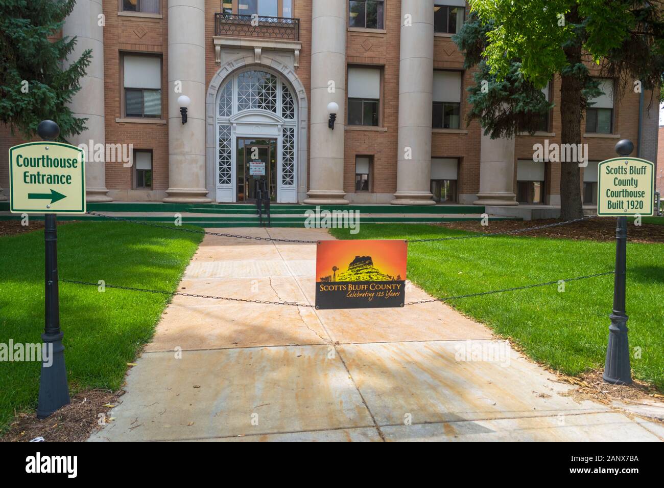 Scottsbluff, Nebraska - July 25, 2014: The Front Entrance of the Scotts ...