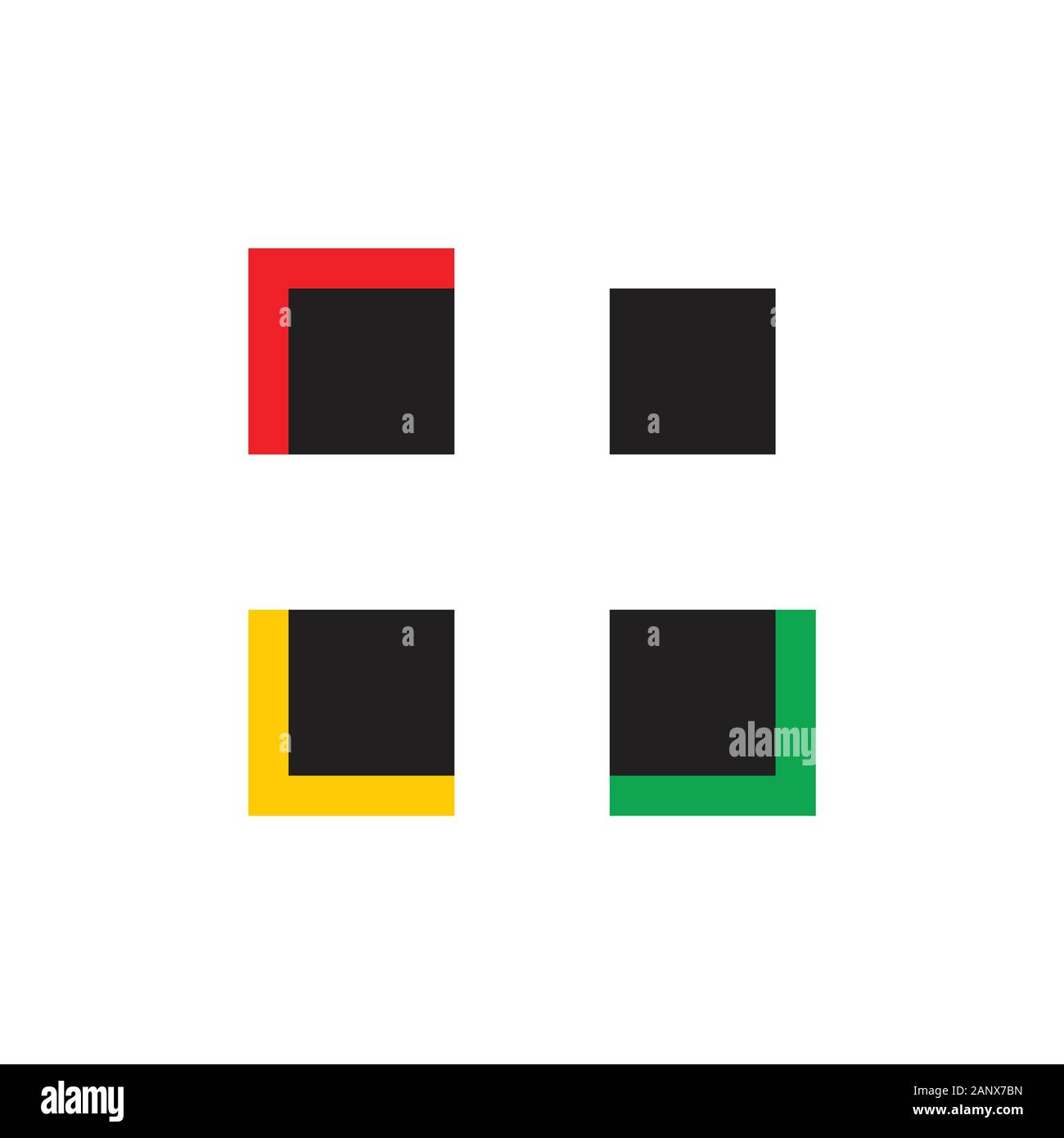 square dots mosaic abstract colorful logo vector Stock Vector Image ...