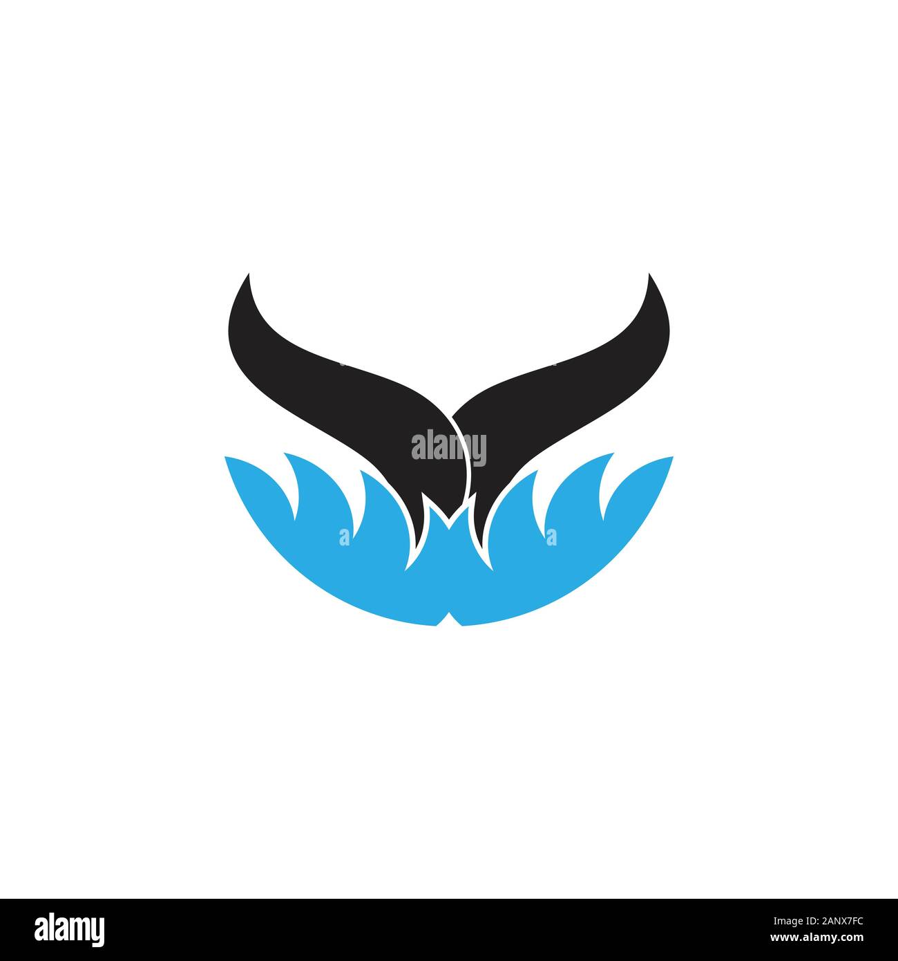 Tail blue whale diving Cut Out Stock Images & Pictures - Alamy