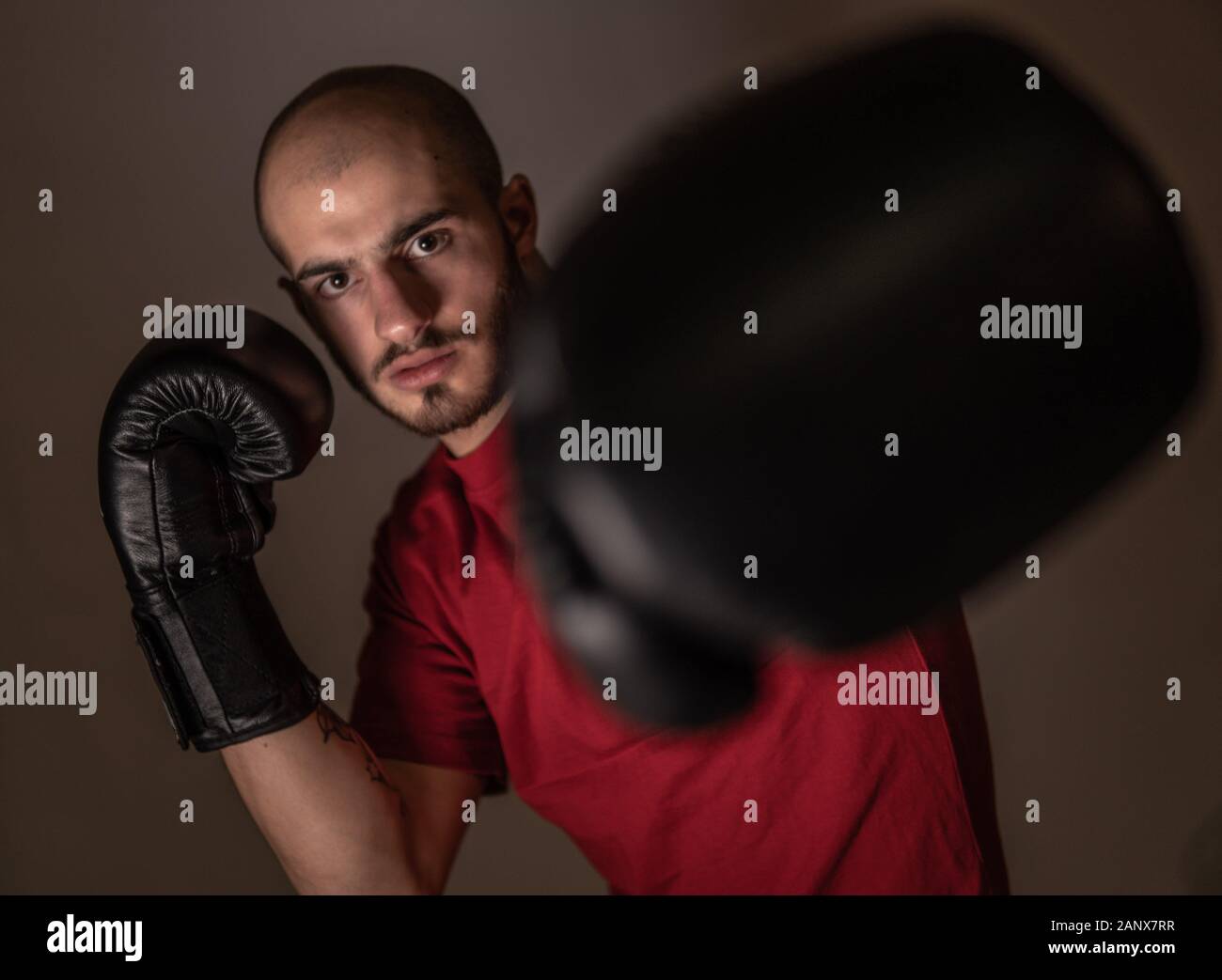 Muscle Man Advert High Resolution Stock Photography and Images - Alamy