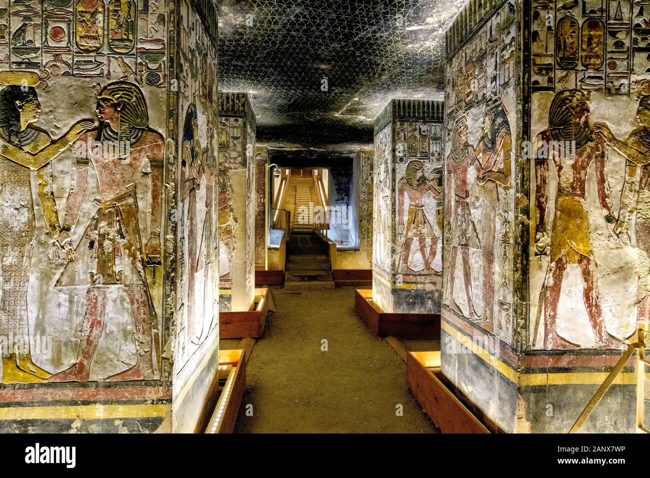Seti i tomb ceiling hi-res stock photography and images - Alamy