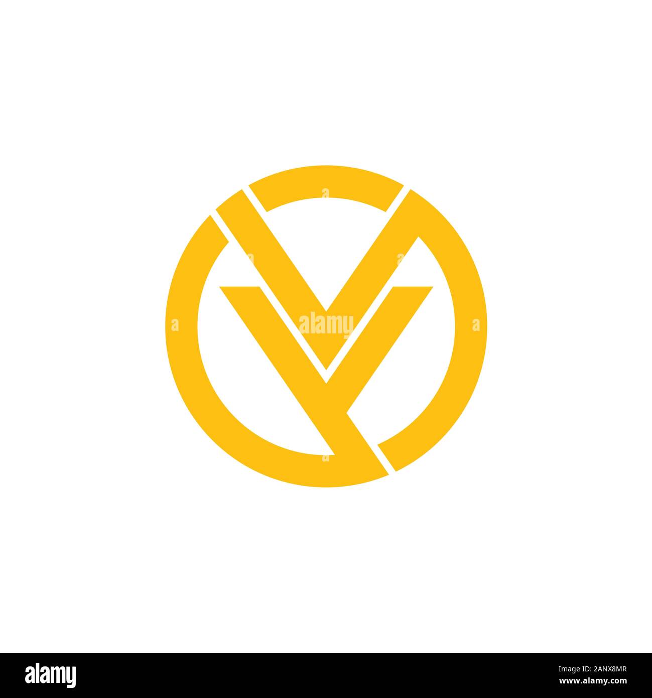 letters vy circle geometric logo vector Stock Vector Image & Art - Alamy