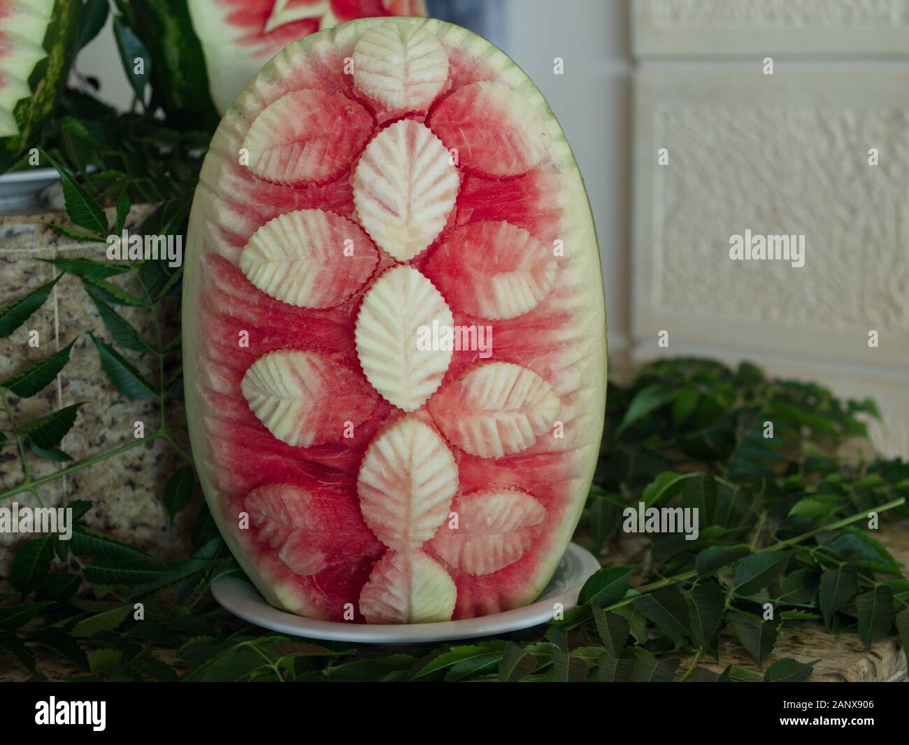 American Flag Watermelon Carving