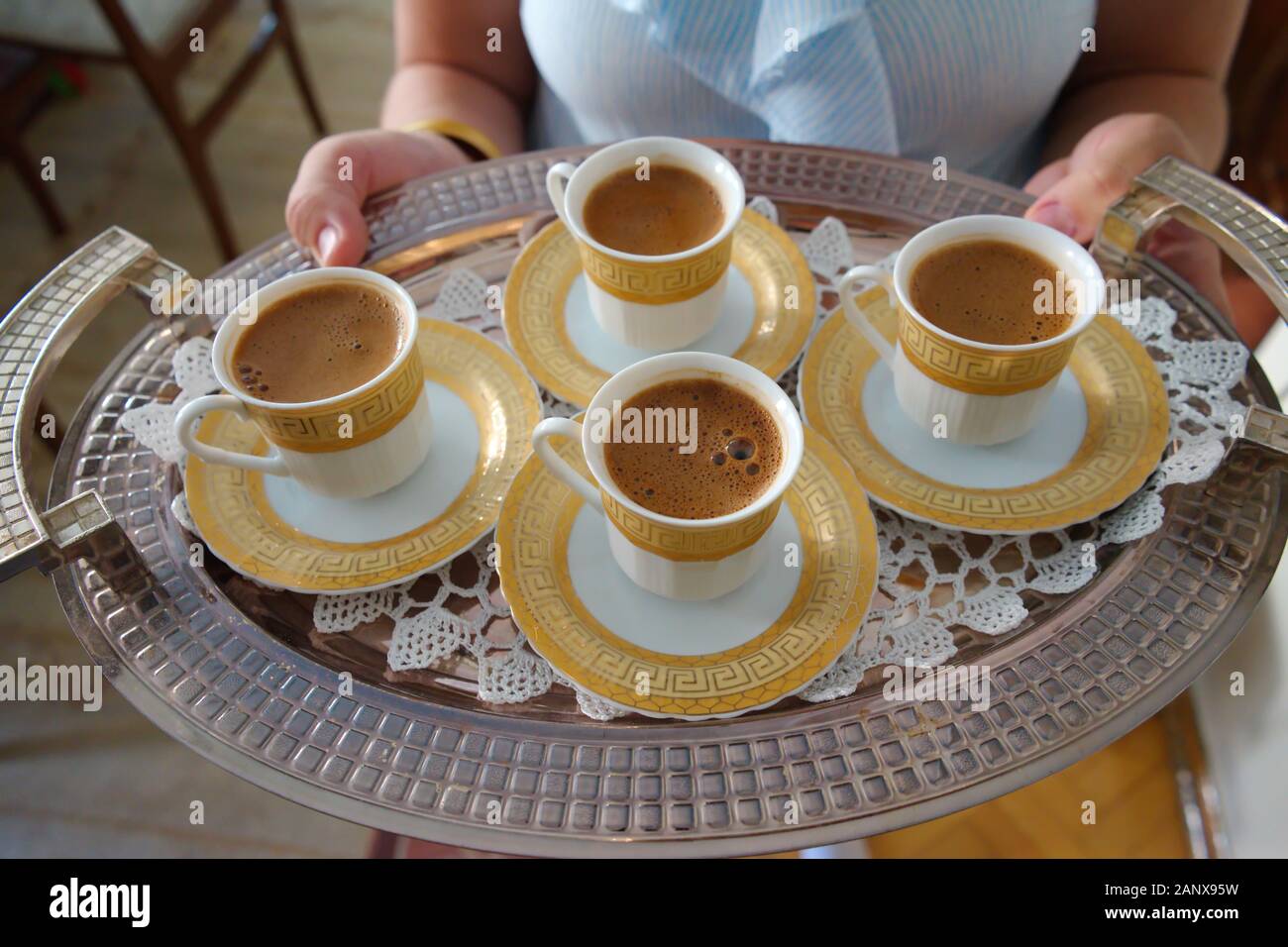 turkish coffee service. victim(sacrifice) and Ramadan feast visit ...