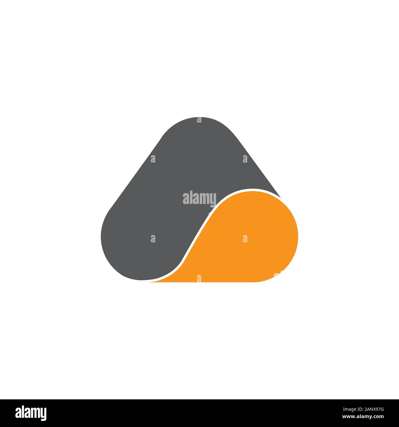 abstract triangle 3d curves logo vector Stock Vector Image & Art - Alamy