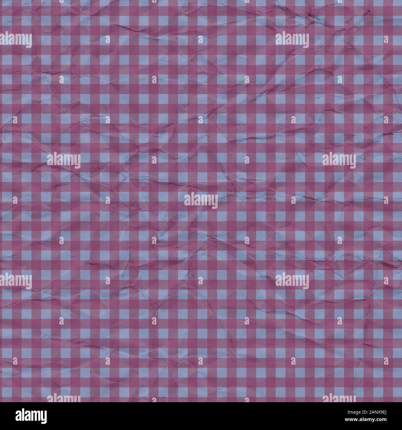 Blue and pink gingham pattern with a wrinkled texture backdrop ...