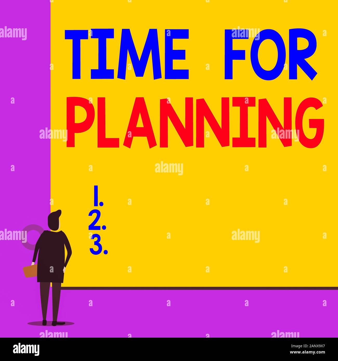 Text sign showing Time For Planning. Business photo showcasing Setting ...