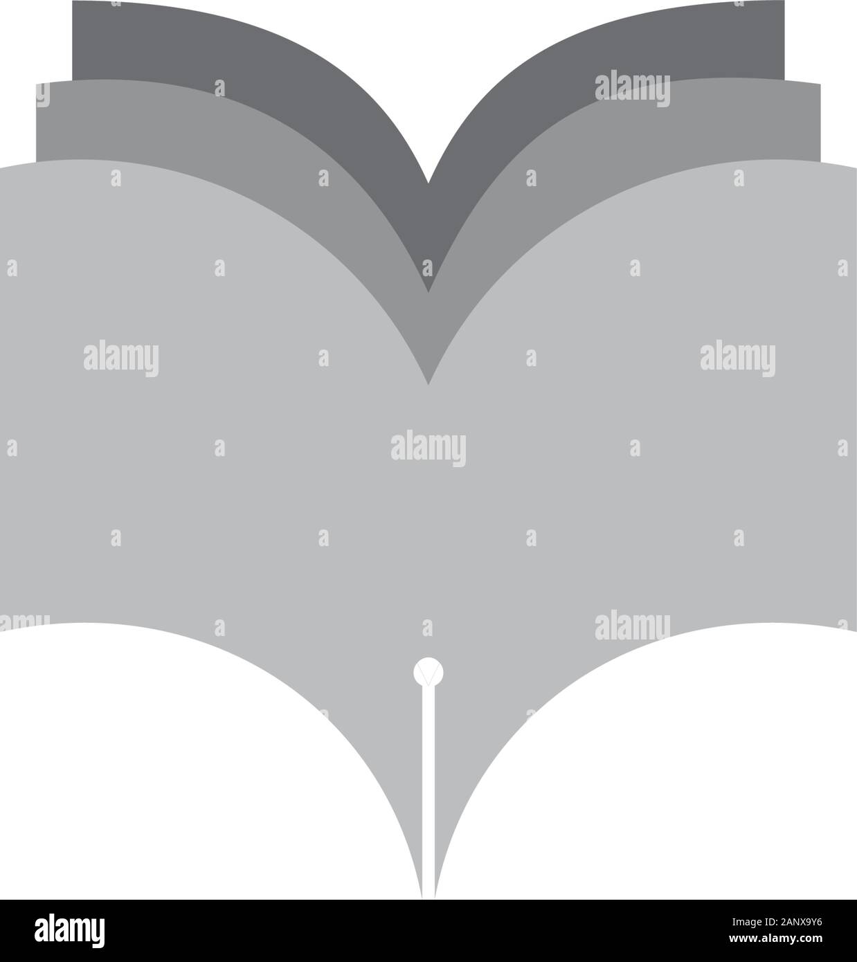 simple gradient book geometric design education logo vector Stock ...