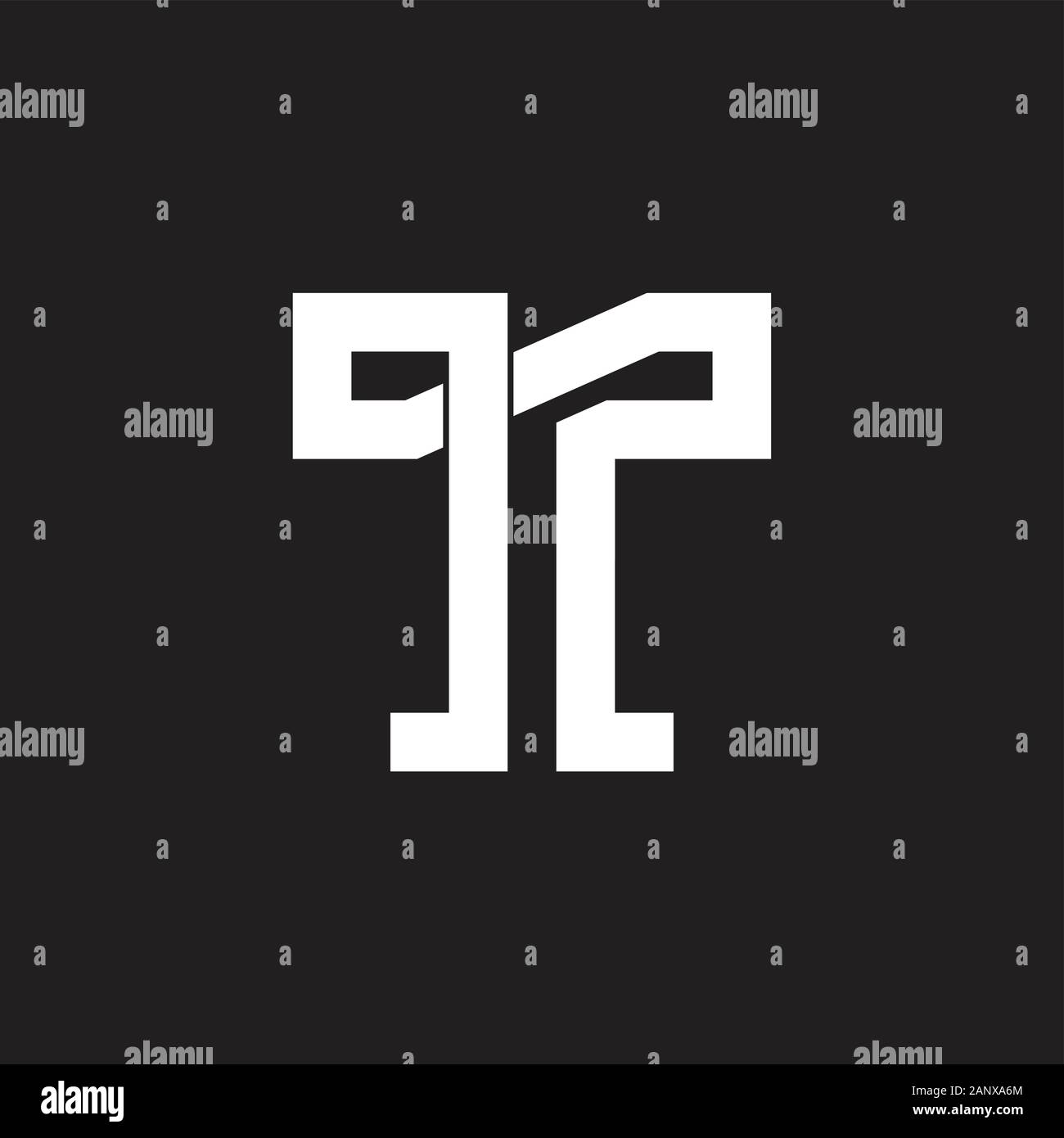 letter tp overlapping line logo vector Stock Vector Image & Art - Alamy