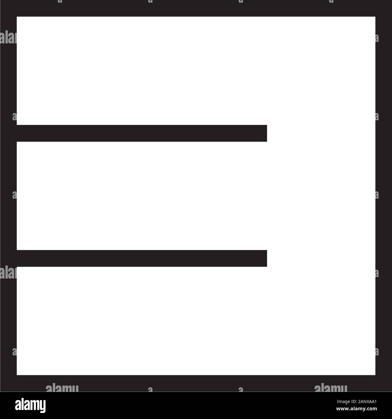 number 3 square thin design symbol vector Stock Vector Image & Art - Alamy