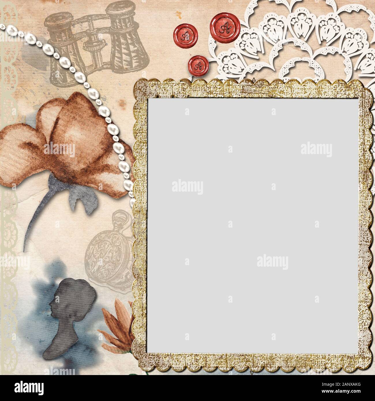 Victorian Scrapbook Pearls