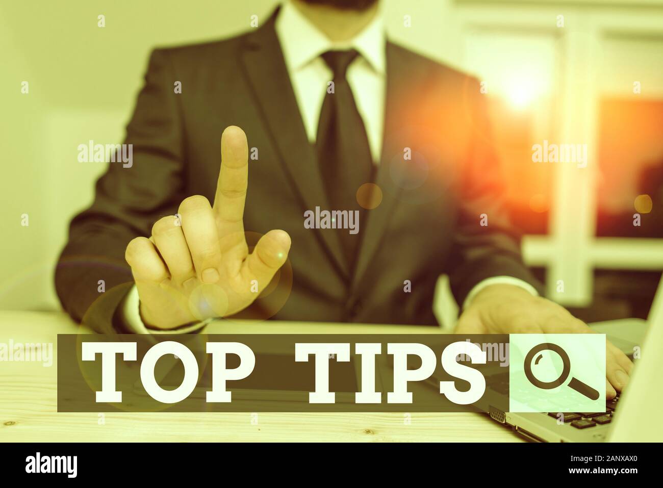 Conceptual hand writing showing Top Tips. Concept meaning a small but ...