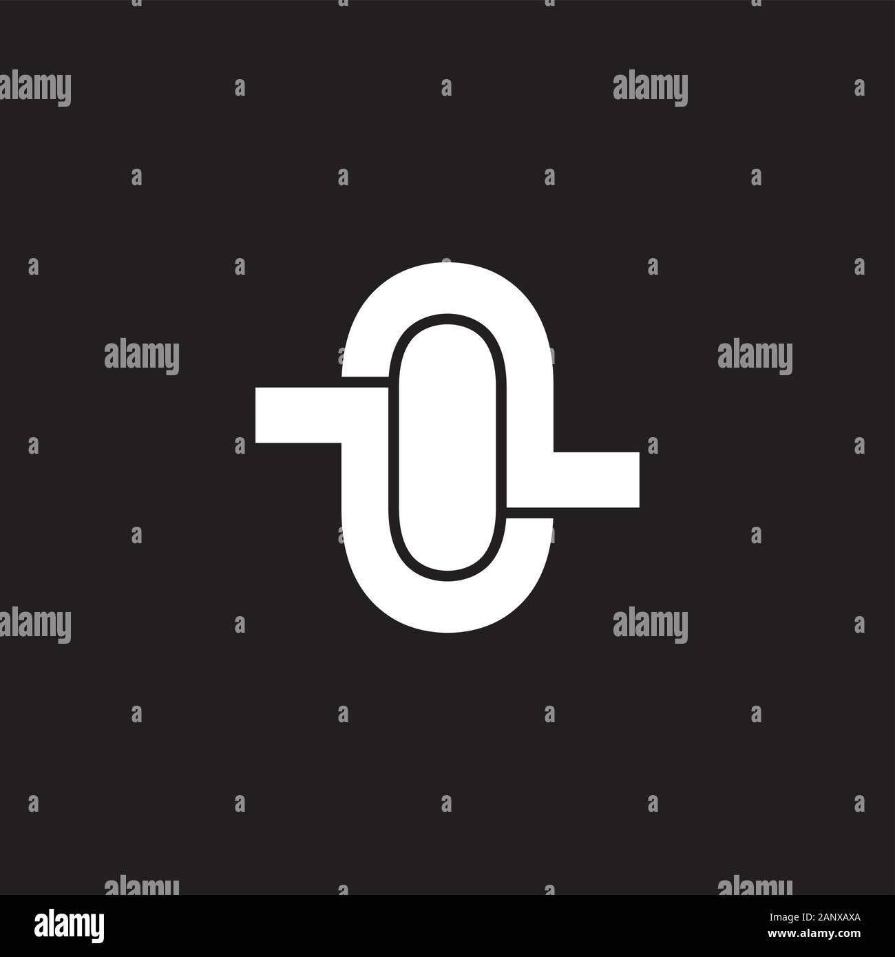 letter o linked circle geometric logo vector Stock Vector Image & Art ...