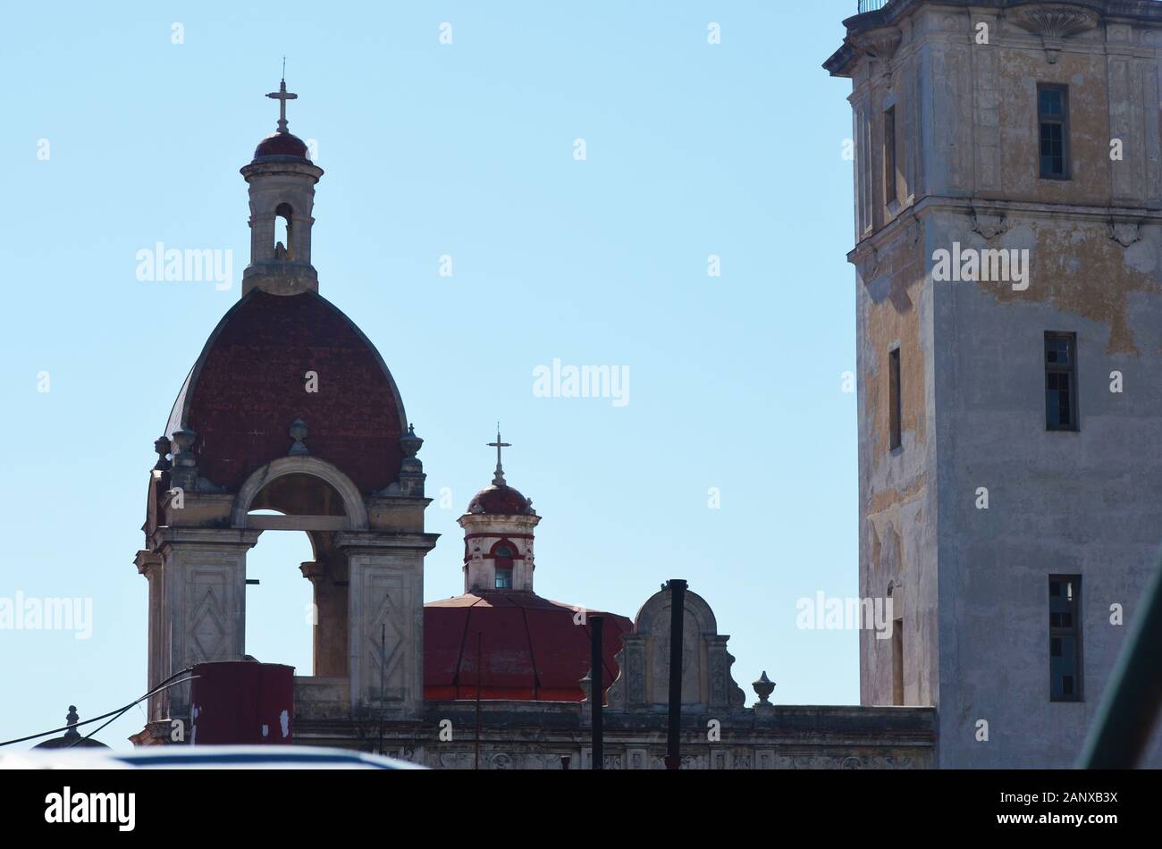 Central Havana (Cuba), where many buildings are in dire need of repair ...