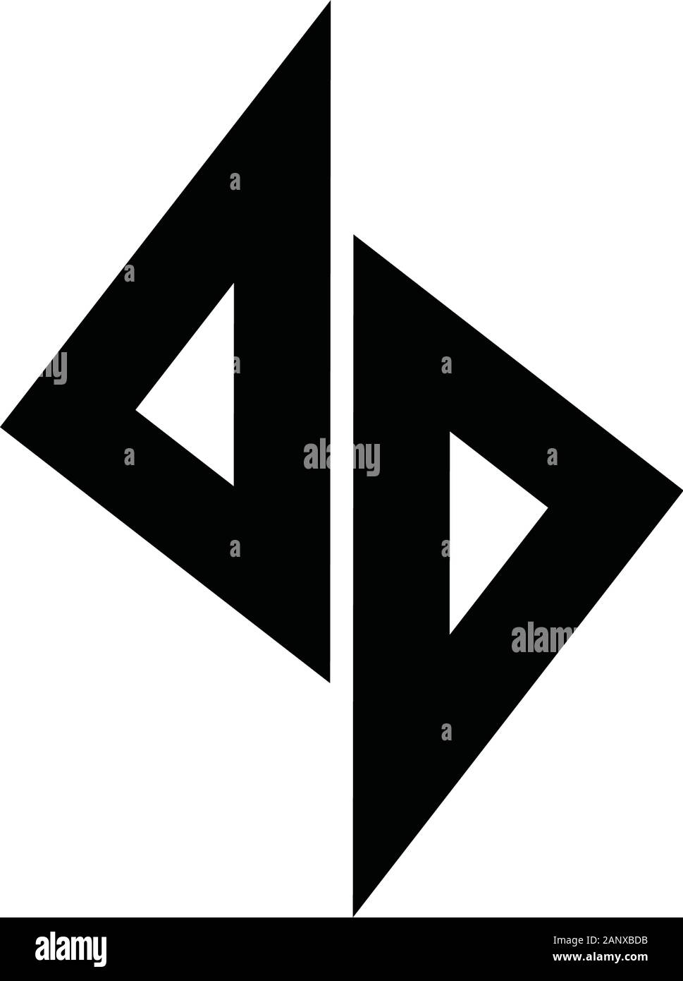 abstract simple geometric triangle arrow logo vector Stock Vector Image ...