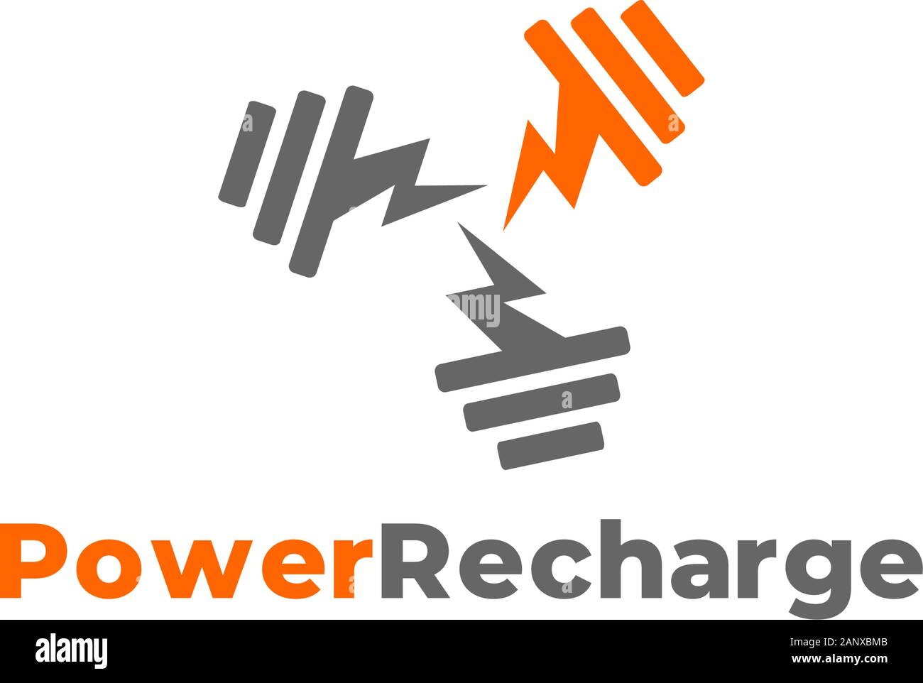 symbol logo vector of triangle dumbbell training simple design Stock ...