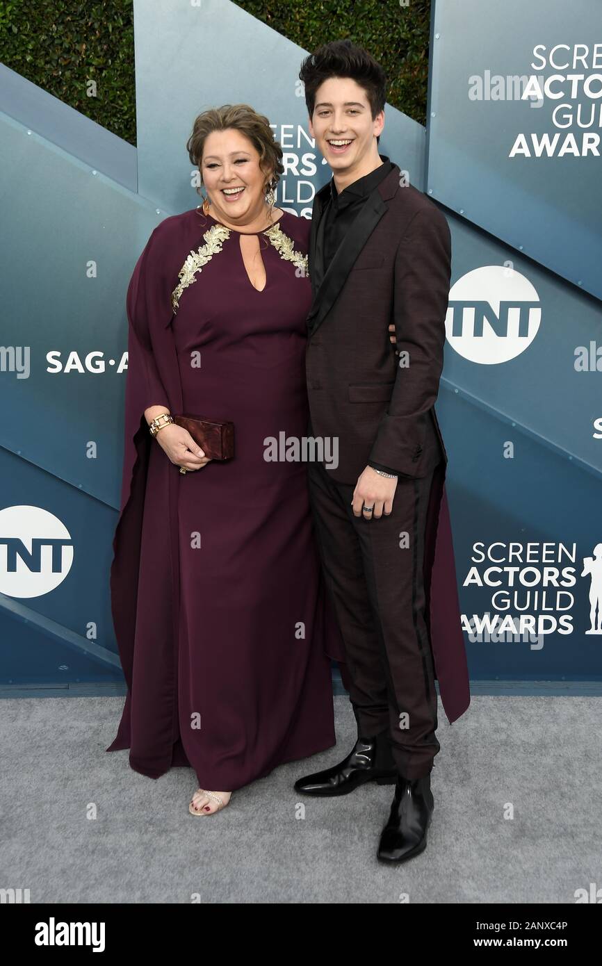 Los Angeles, California, USA. 19th Jan 2020. Camryn Manheim and Milo ...