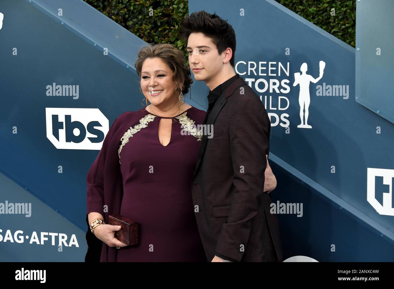 Los Angeles, California, USA. 19th Jan 2020. Camryn Manheim and Milo ...