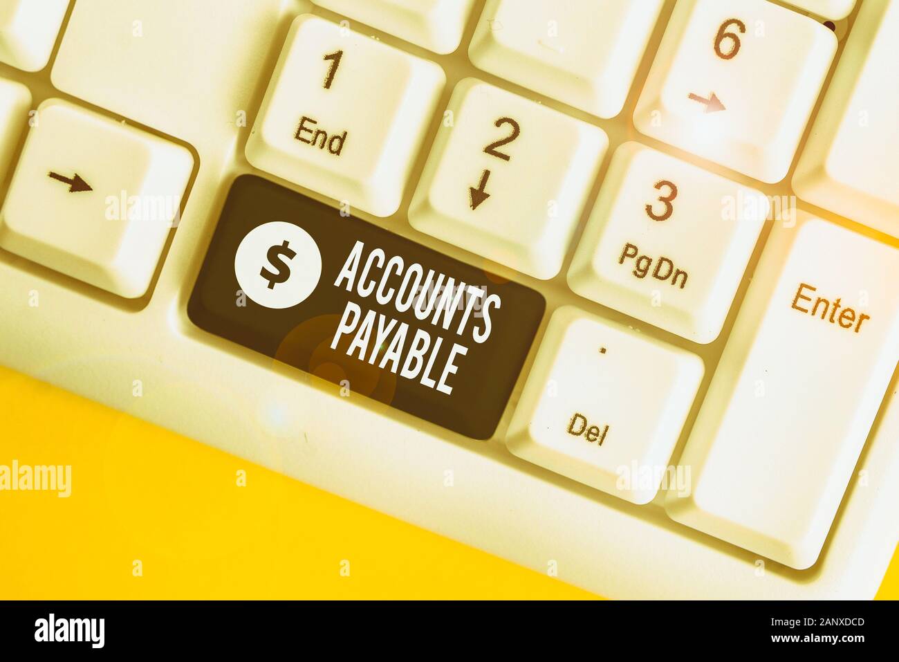 Handwriting text writing Accounts Payable. Conceptual photo money owed ...