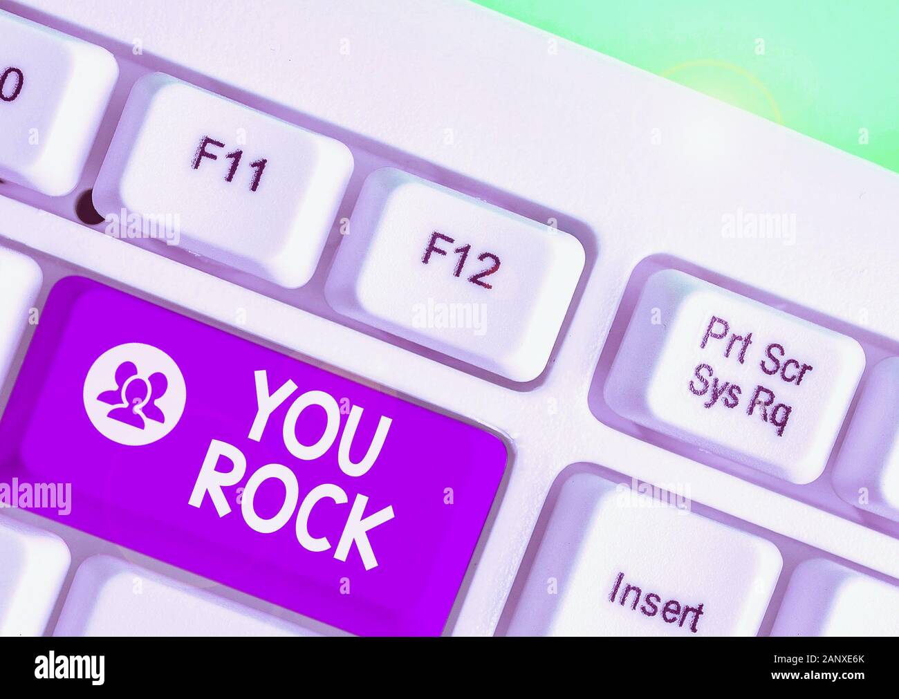 Word writing text You Rock. Business photo showcasing slang phrase of ...