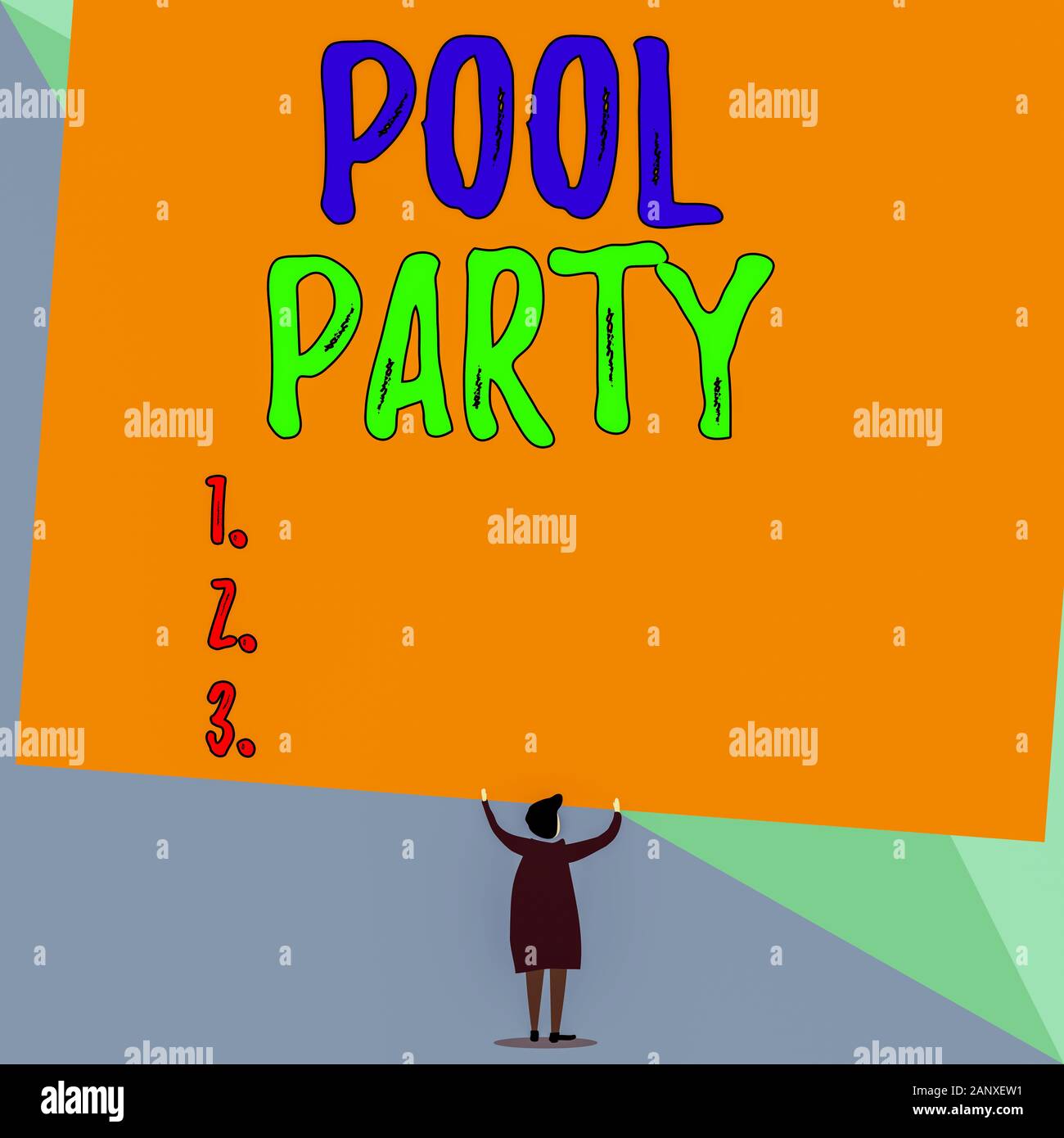 Conceptual hand writing showing Pool Party. Concept meaning celebration ...