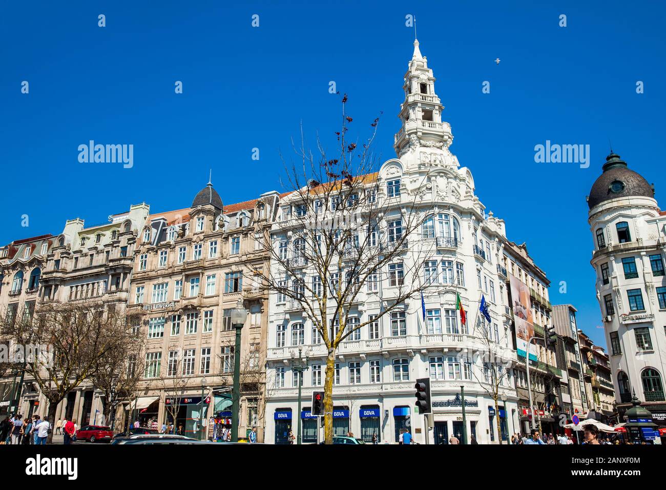 PORTO, PORTUGAL - MAY, 2018: Beautiful antique buildings around the ...