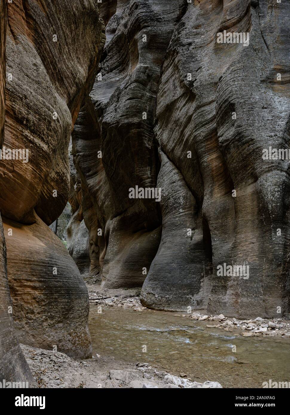Bulbous Rock Formations In The Narrows hiking section Stock Photo - Alamy
