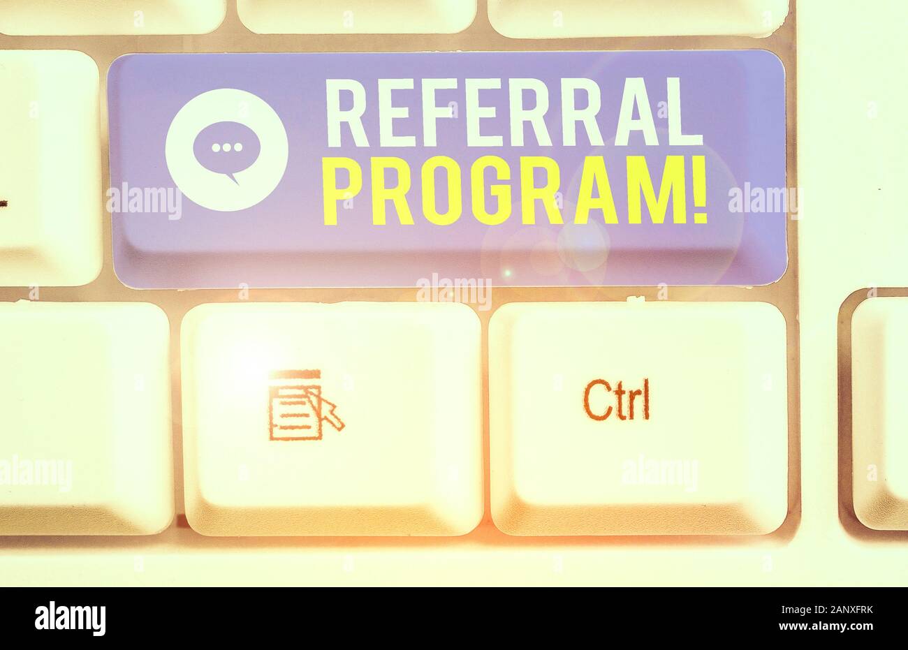 Conceptual hand writing showing Referral Program. Concept meaning ...