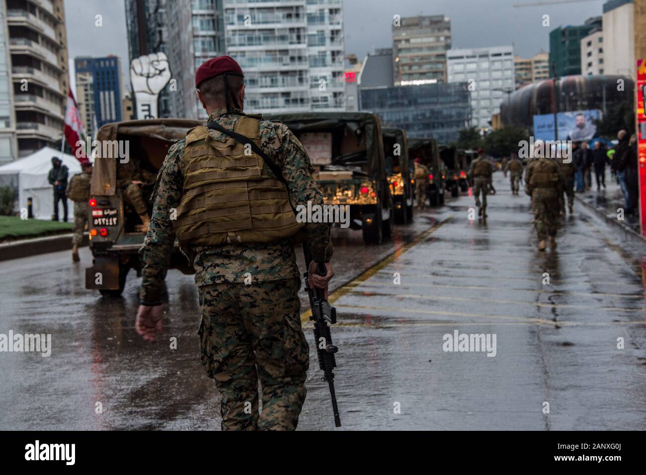 Lebanese army parade hi-res stock photography and images - Alamy