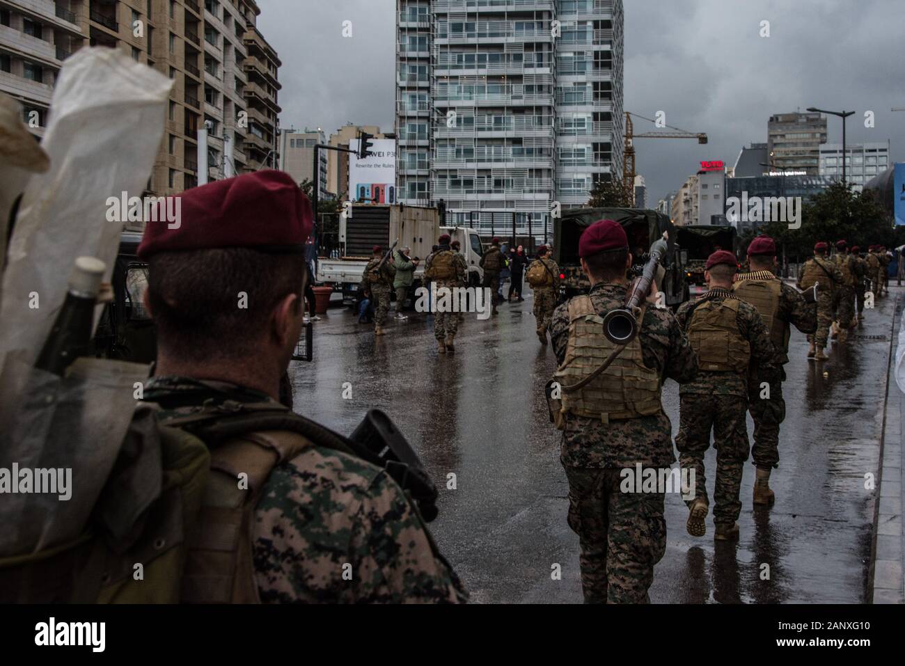 Lebanese army parade hi-res stock photography and images - Alamy