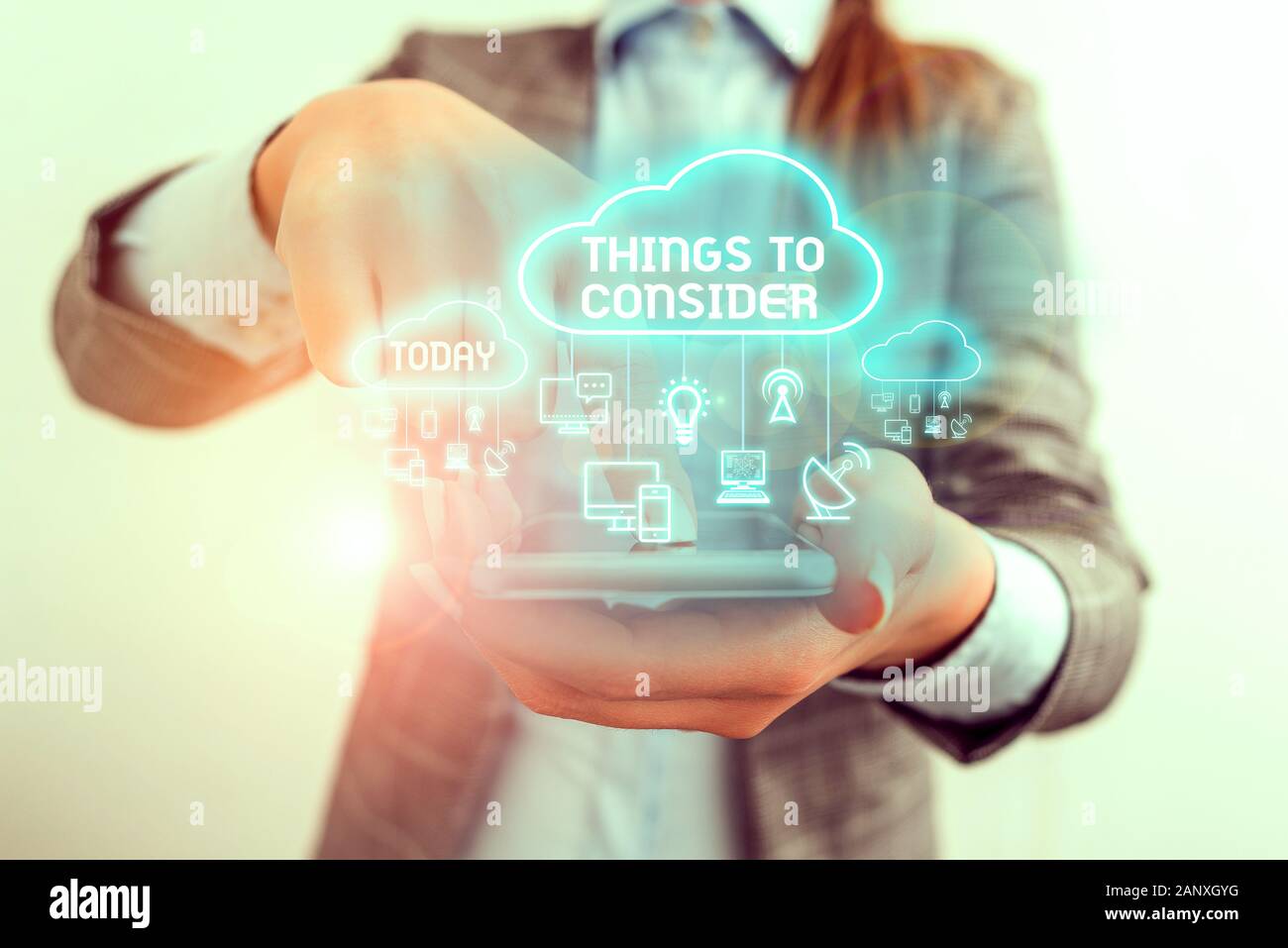 Writing note showing Things To Consider. Business concept for think ...