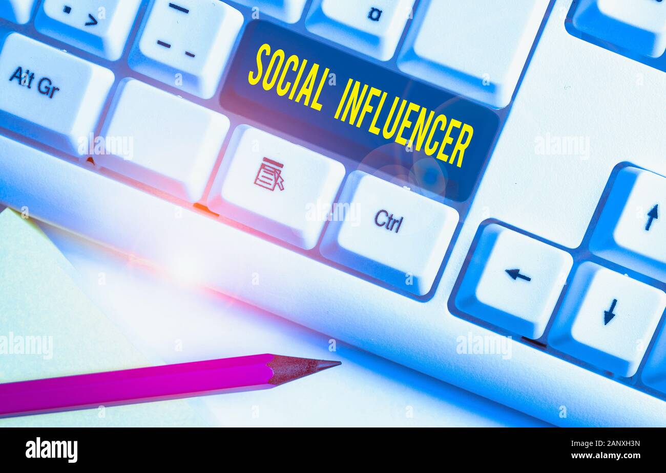 Conceptual hand writing showing Social Influencer. Concept meaning ...