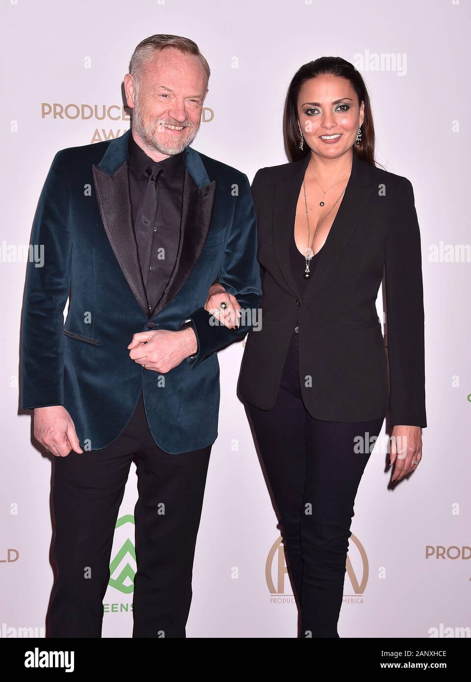 HOLLYWOOD, CA - JANUARY 18: Jared Harris (L) and Allegra Riggio attend ...