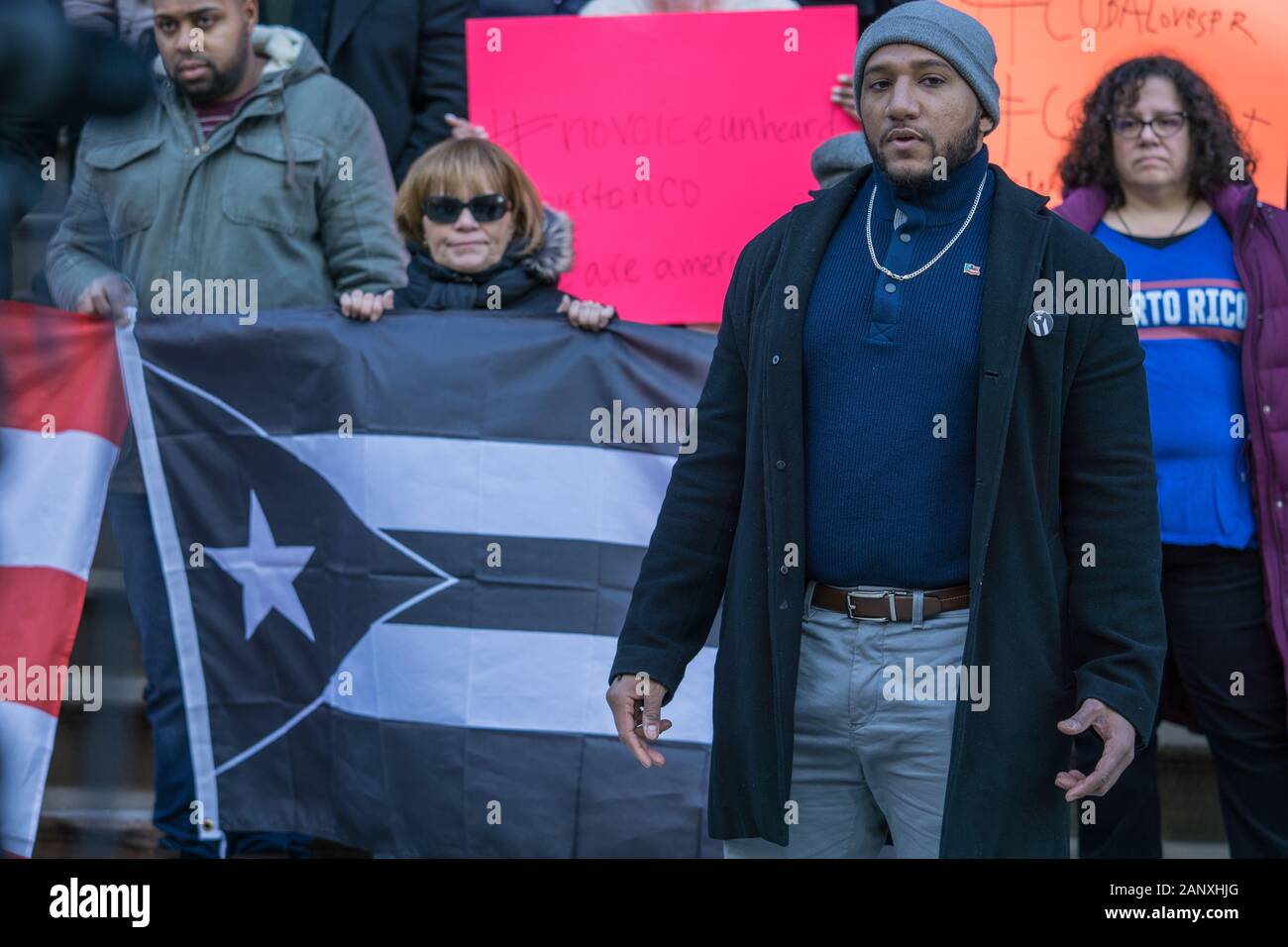 Earthquake disaster relief for Puerto Rico Press Conference at City ...