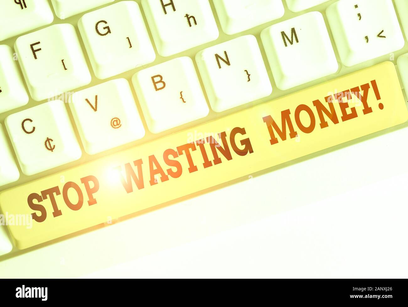 Conceptual hand writing showing Stop Wasting Money. Concept meaning ...