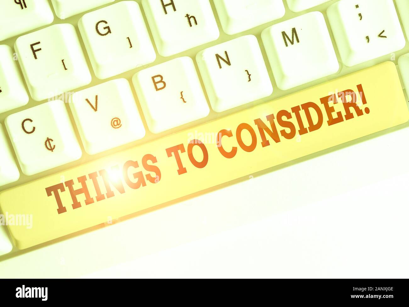 Conceptual hand writing showing Things To Consider. Concept meaning ...