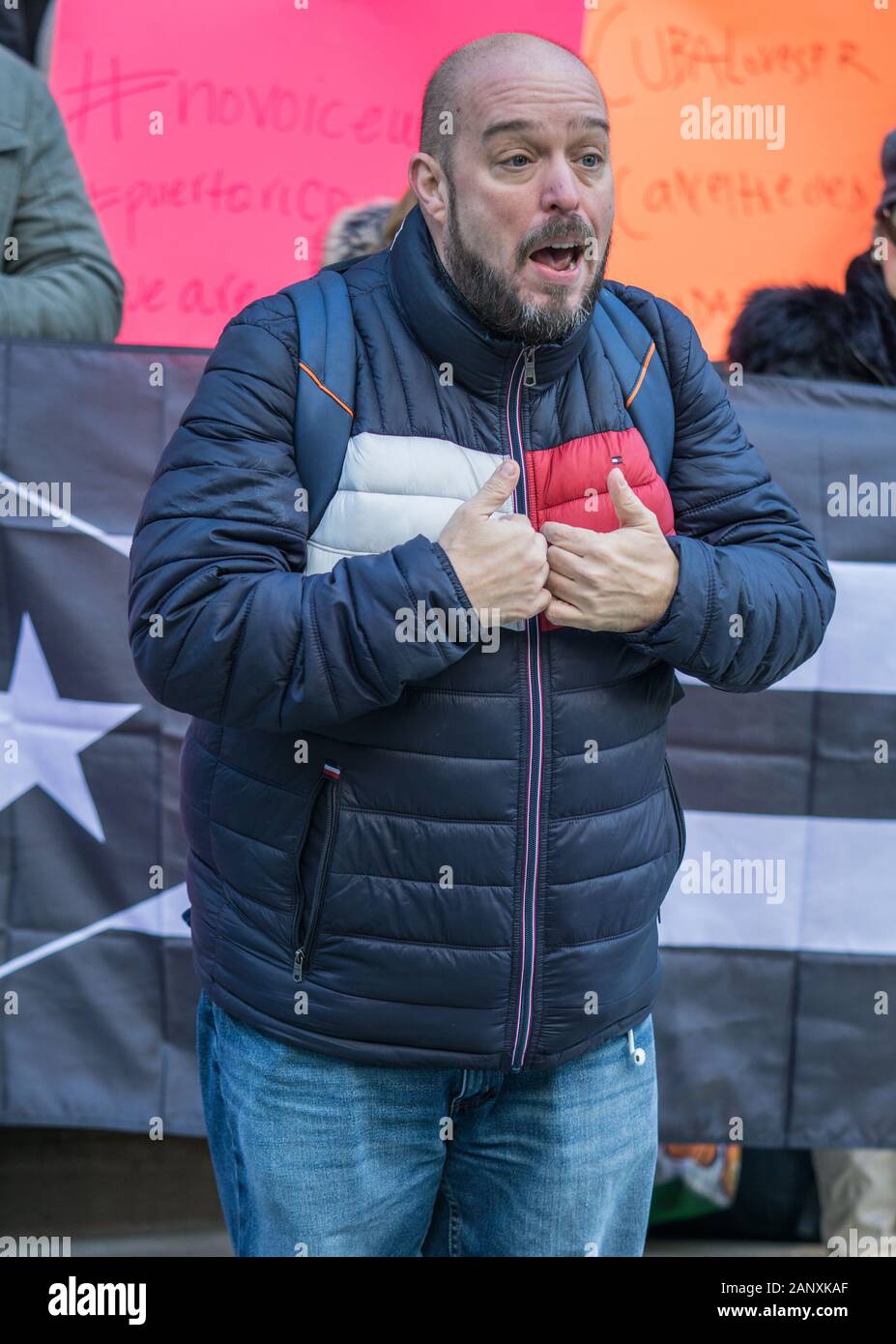 Earthquake disaster relief for Puerto Rico Press Conference at City ...
