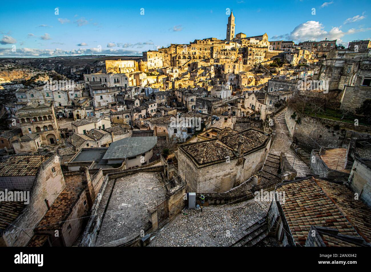 The Sassi, the old town in Matera, Italy Stock Photo - Alamy